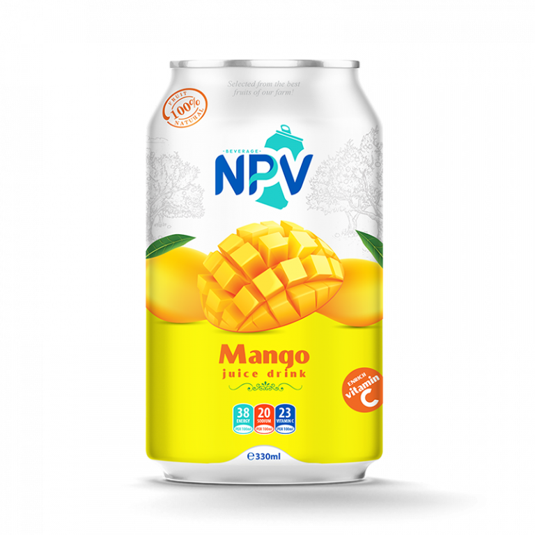 Mango Juice Drink 330ml Can - NPV Beverage